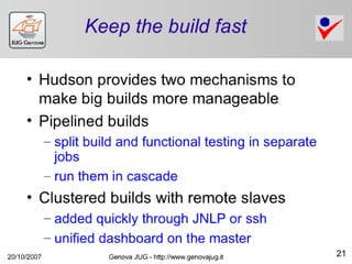 Continuous Integration With Hudson (and Jenkins) | PPT