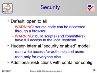 Continuous Integration With Hudson (and Jenkins) | PPT