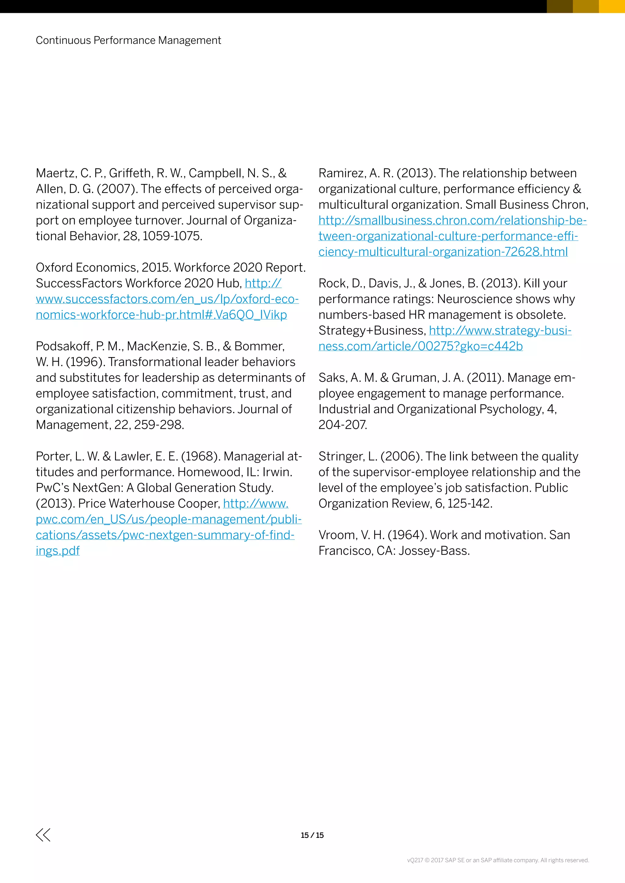 Continuous Performance Management | PDF