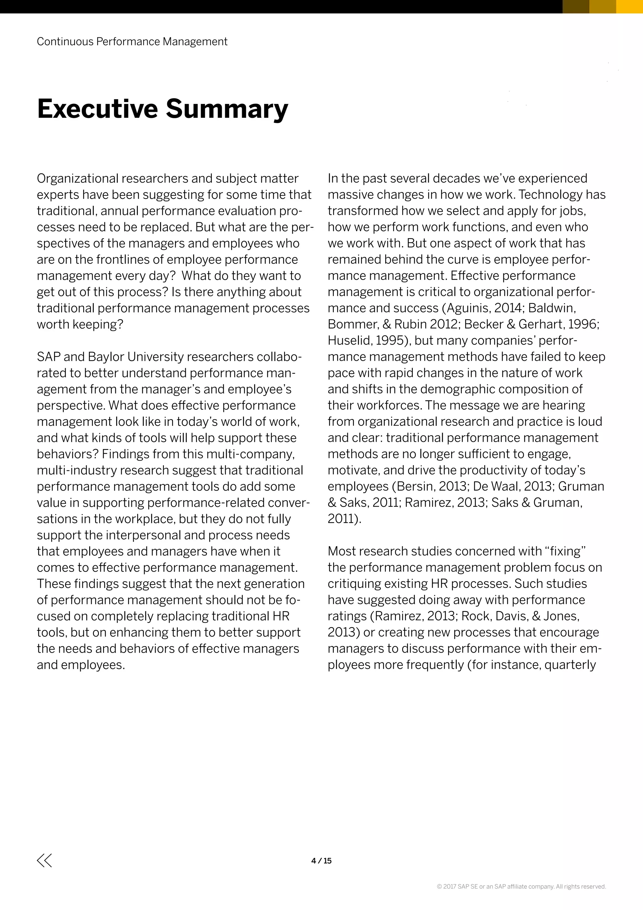 Continuous Performance Management | PDF