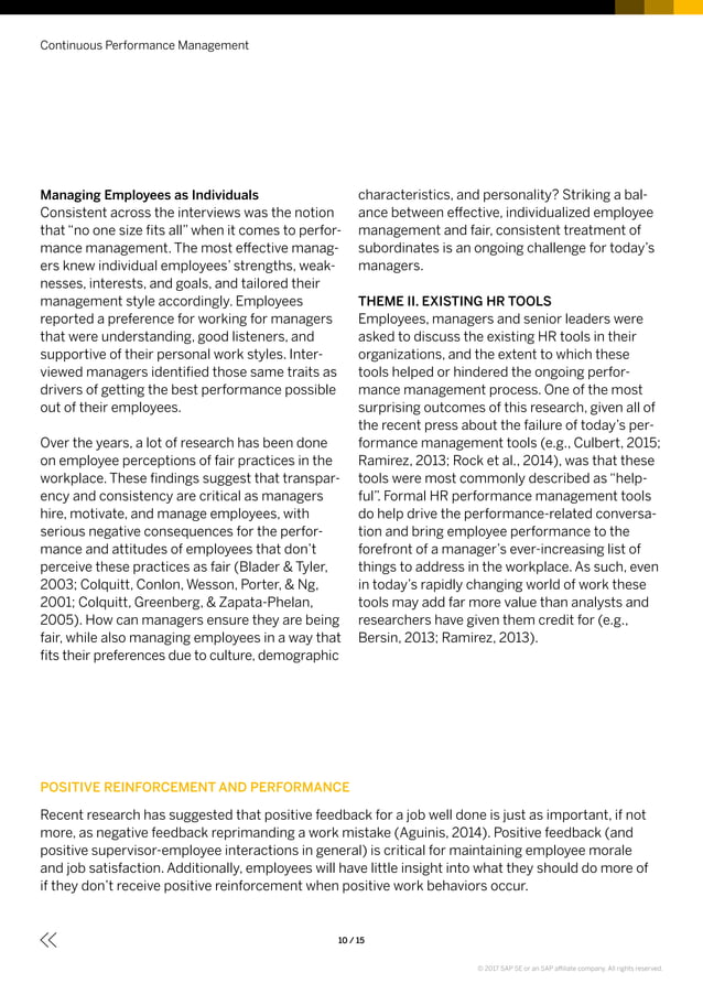 Continuous Performance Management | PDF