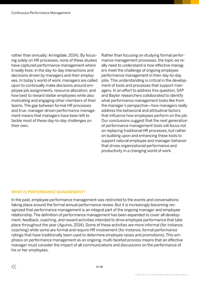 Continuous Performance Management | PDF