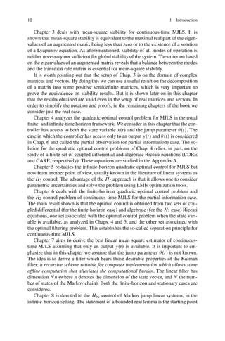 Continuous time markov jump linear system | PDF