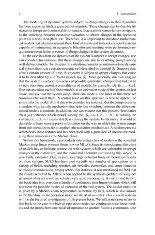 Continuous time markov jump linear system | PDF