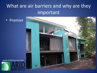 Continuous air barrier design and constructability lessons learned | PPT