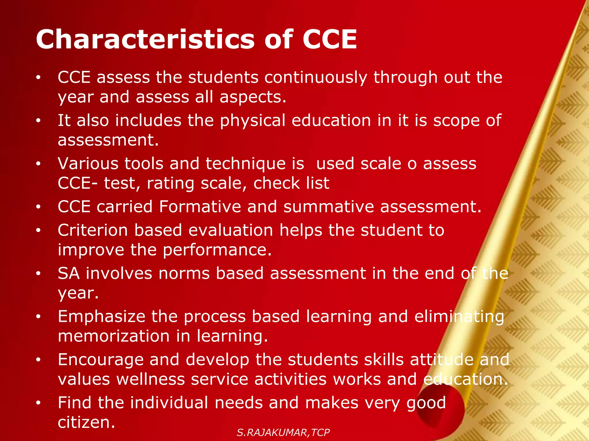 Continuous and Comprehensive Evaluation | PPTX