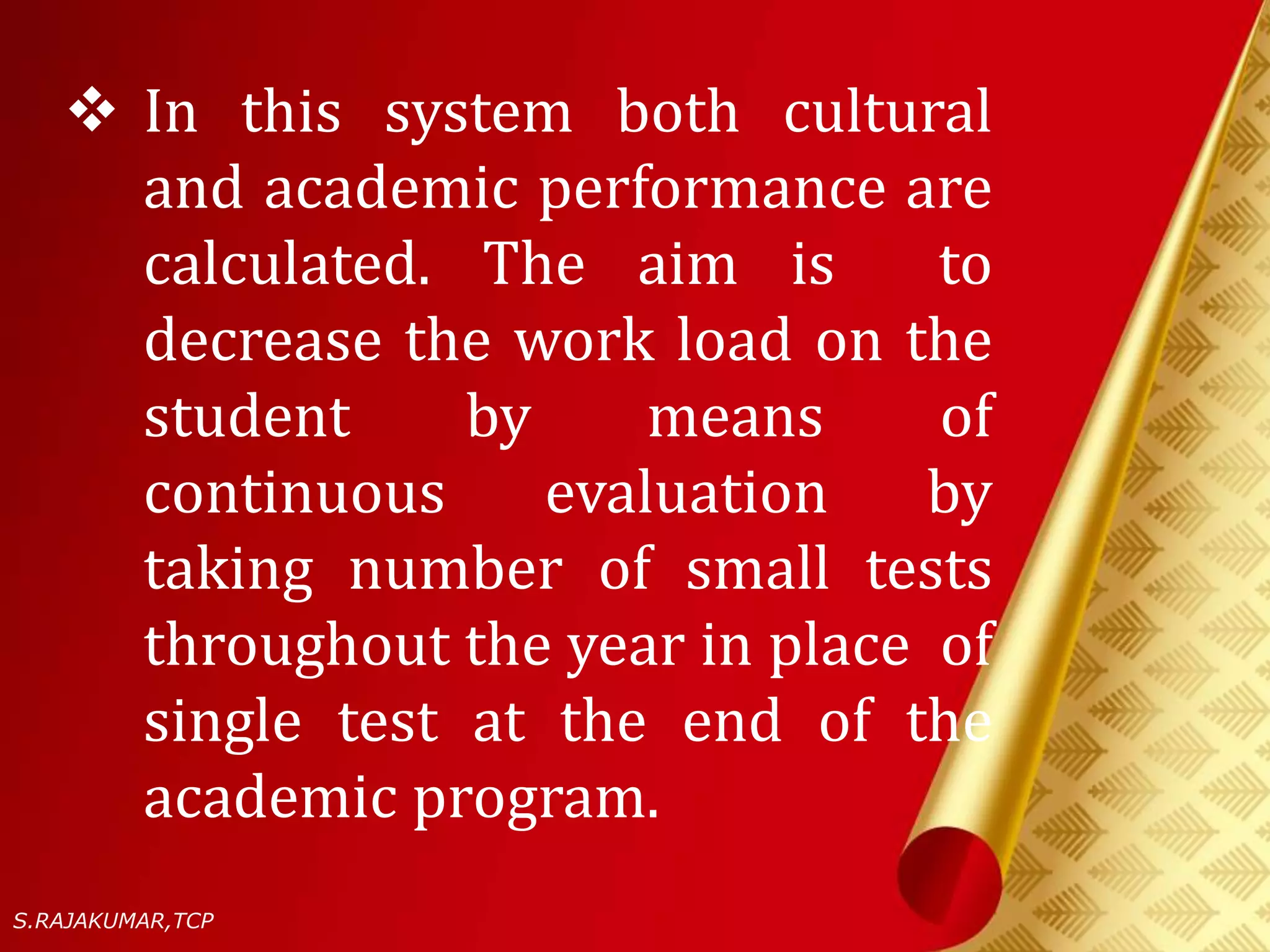 Continuous and Comprehensive Evaluation | PPTX