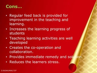 Continuous and Comprehensive Evaluation | PPTX