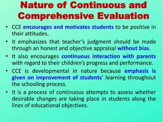 Continuous and comprehensive evaluation | PPTX