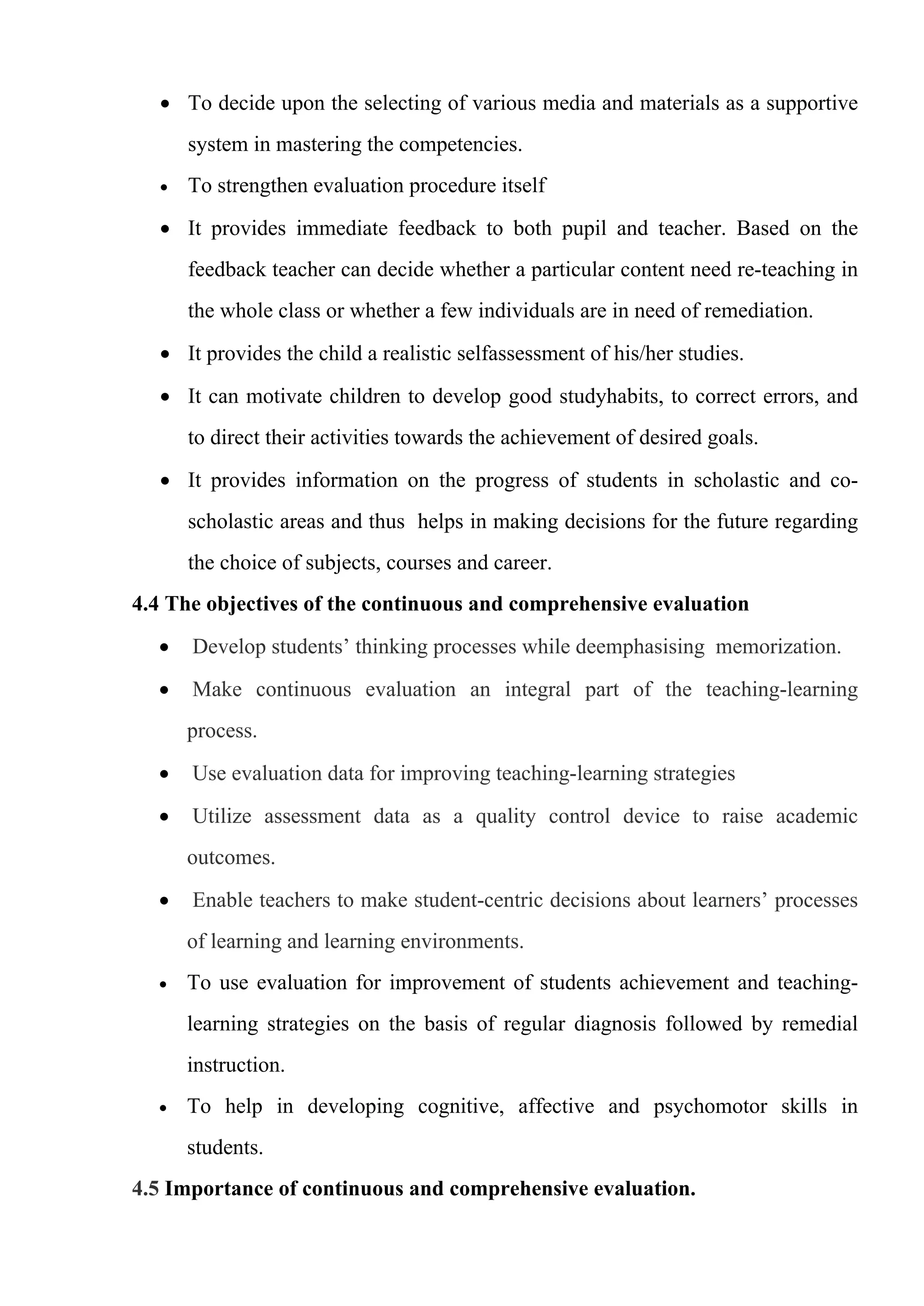 Continuous and comprehensive_evaluation.pdf by dr.thanuja.k | PDF