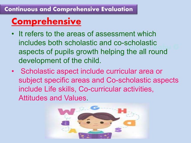 Continuous and Comprehensive Evaluation (CCE) | PPTX