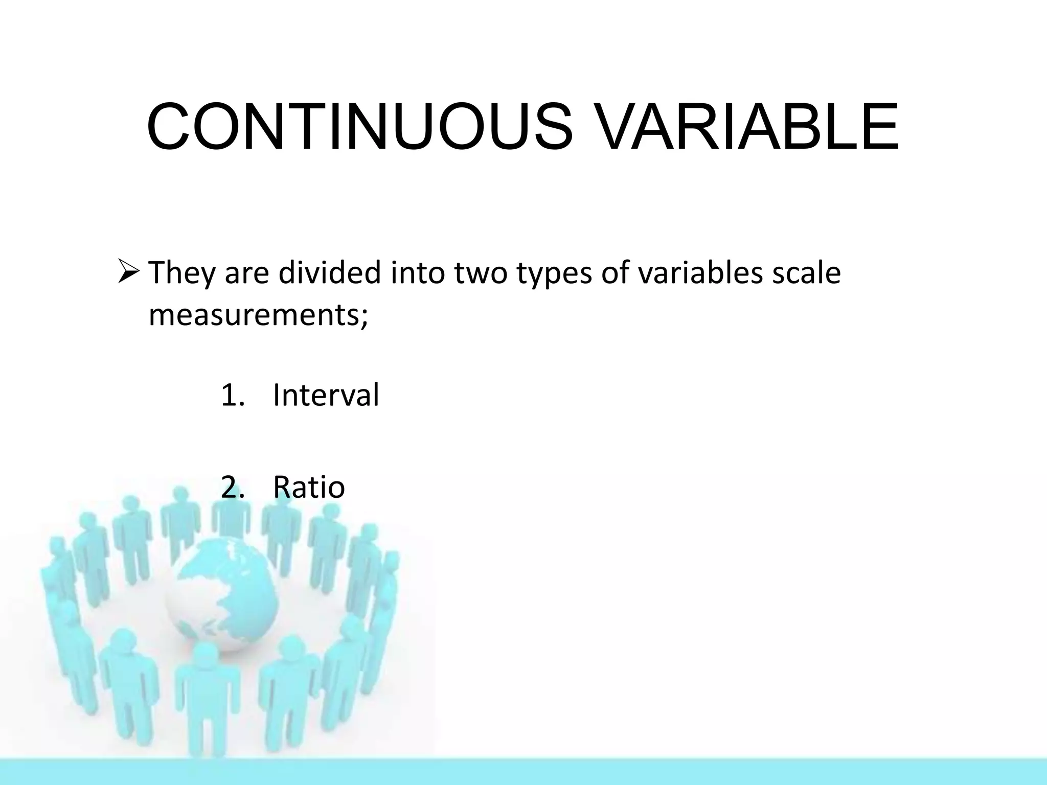 Continuous and discontinuous variable | PPTX