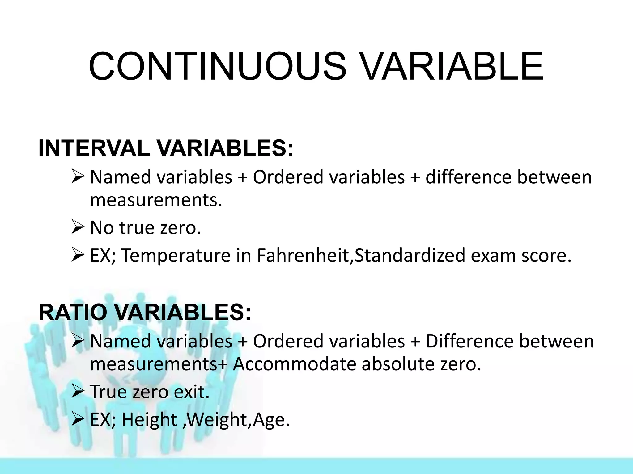 Continuous and discontinuous variable | PPTX