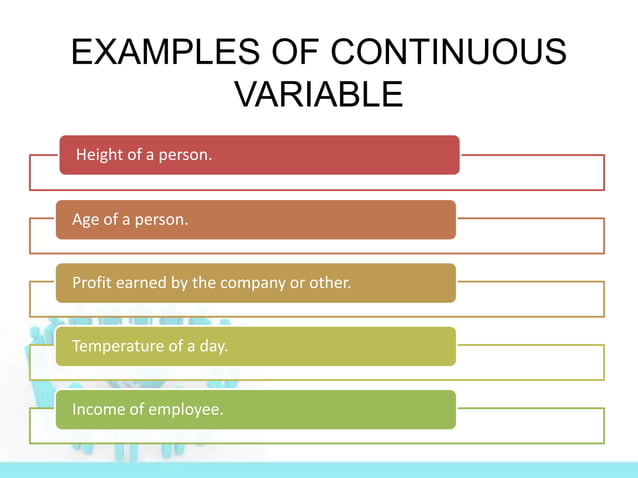Continuous and discontinuous variable | PPTX | Science