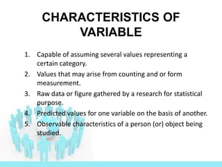 Continuous and discontinuous variable | PPTX