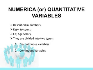 Continuous and discontinuous variable | PPTX