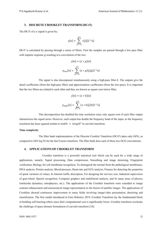 Continuous and Discrete Crooklet Transform | PDF