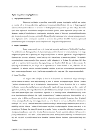 Continuous and Discrete Crooklet Transform | PDF