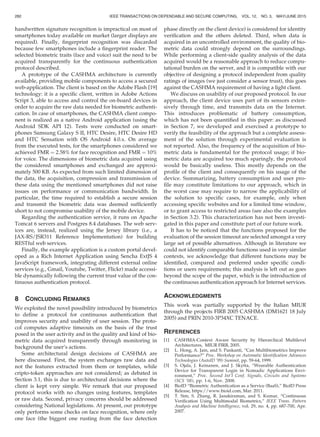 Continuous and Transparent User Identity Verification for Secure Internet Services | PDF