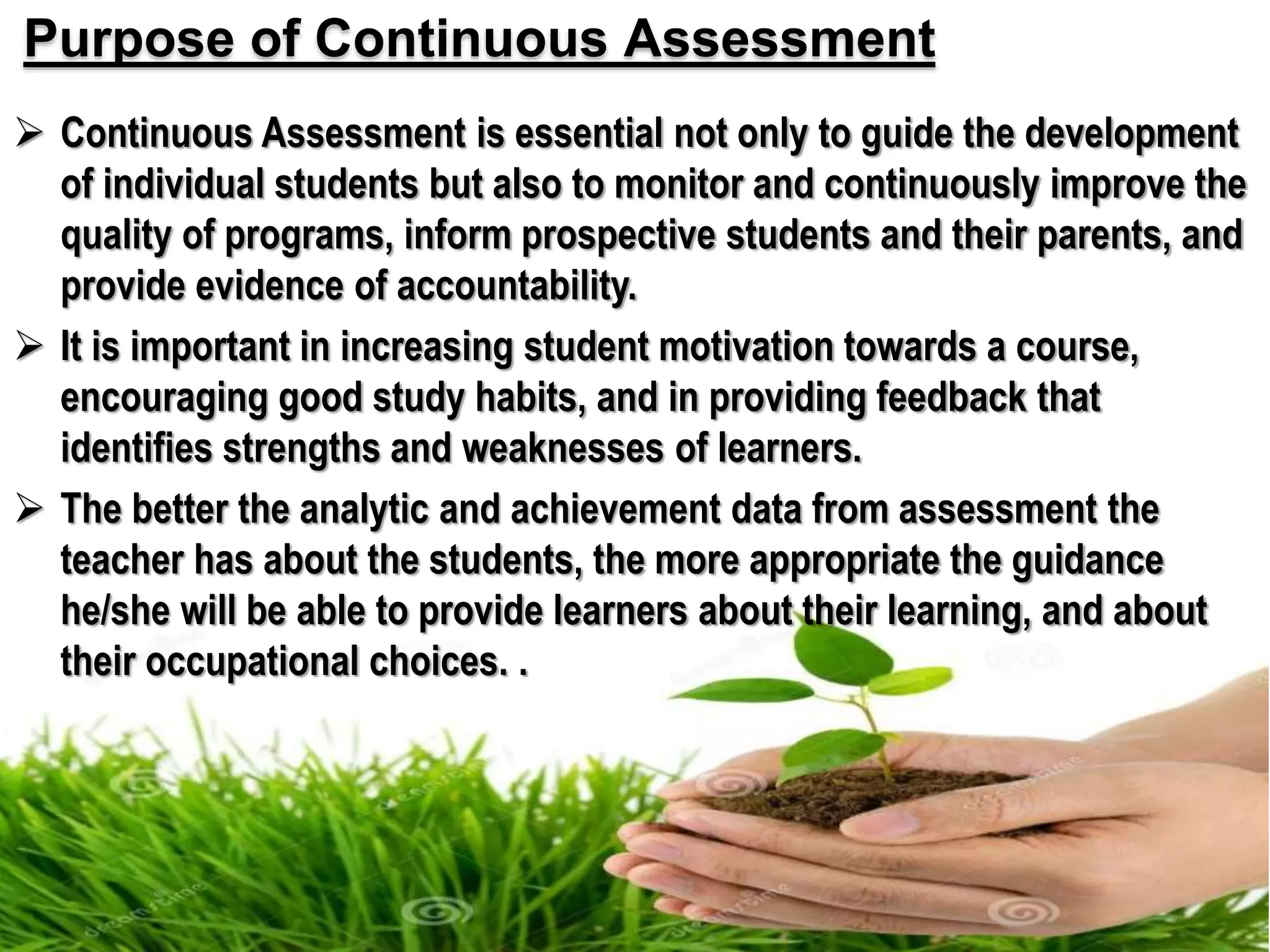 Continuous Assessment | PPTX