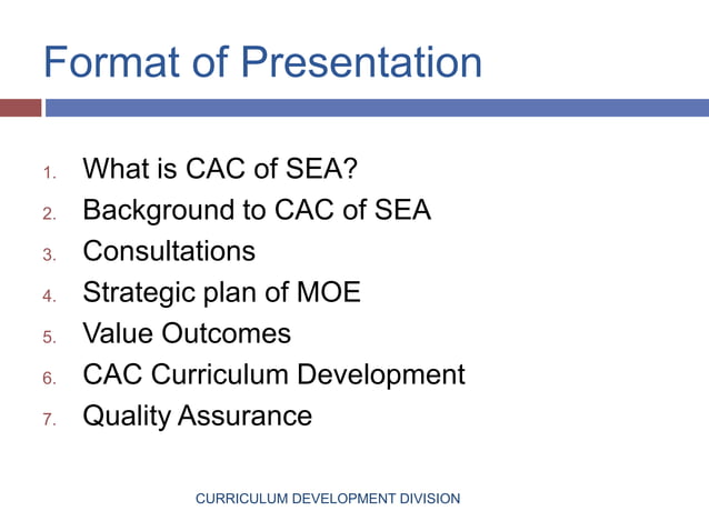 Continuous Assessment Component (CAC) of SEA | PPTX | Education ...