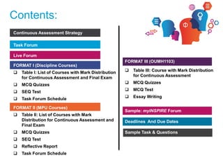 Continuous Assessment Guide_Edited 180111.pptx | Educational Assessment ...
