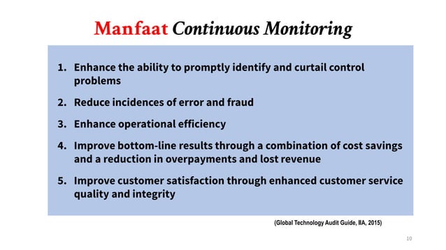 Continuous auditing dan continuous monitoring (cacm) | PDF