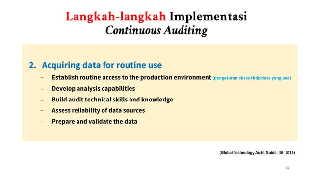 Continuous auditing dan continuous monitoring (cacm) | PDF