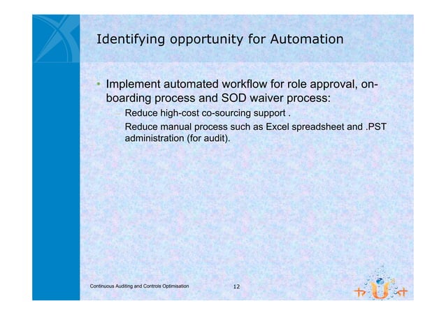 Continuous Auditng And Process Optimisation | PPT