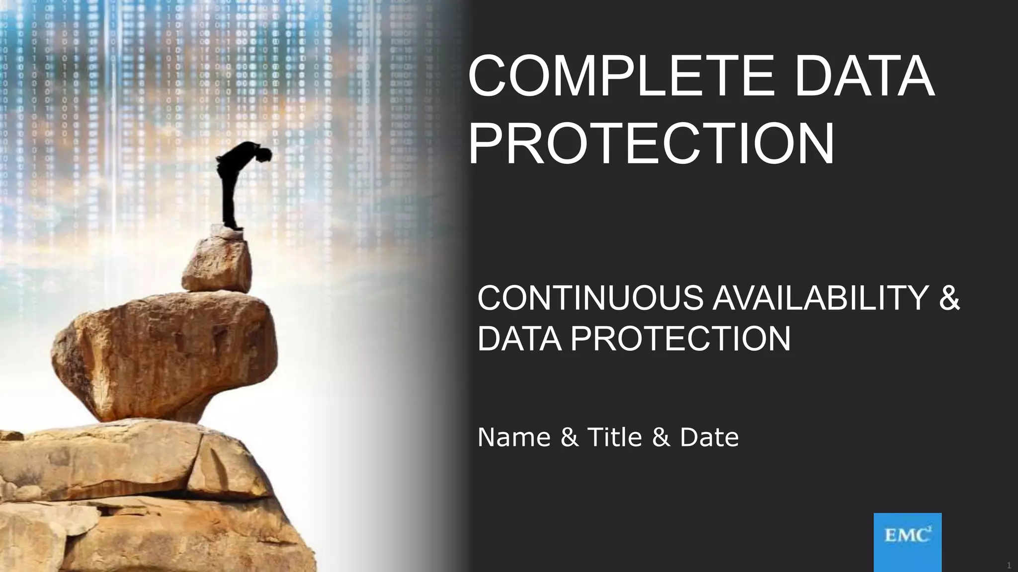 EMC VPLEX Continuous availability and non disruptive | PPTX