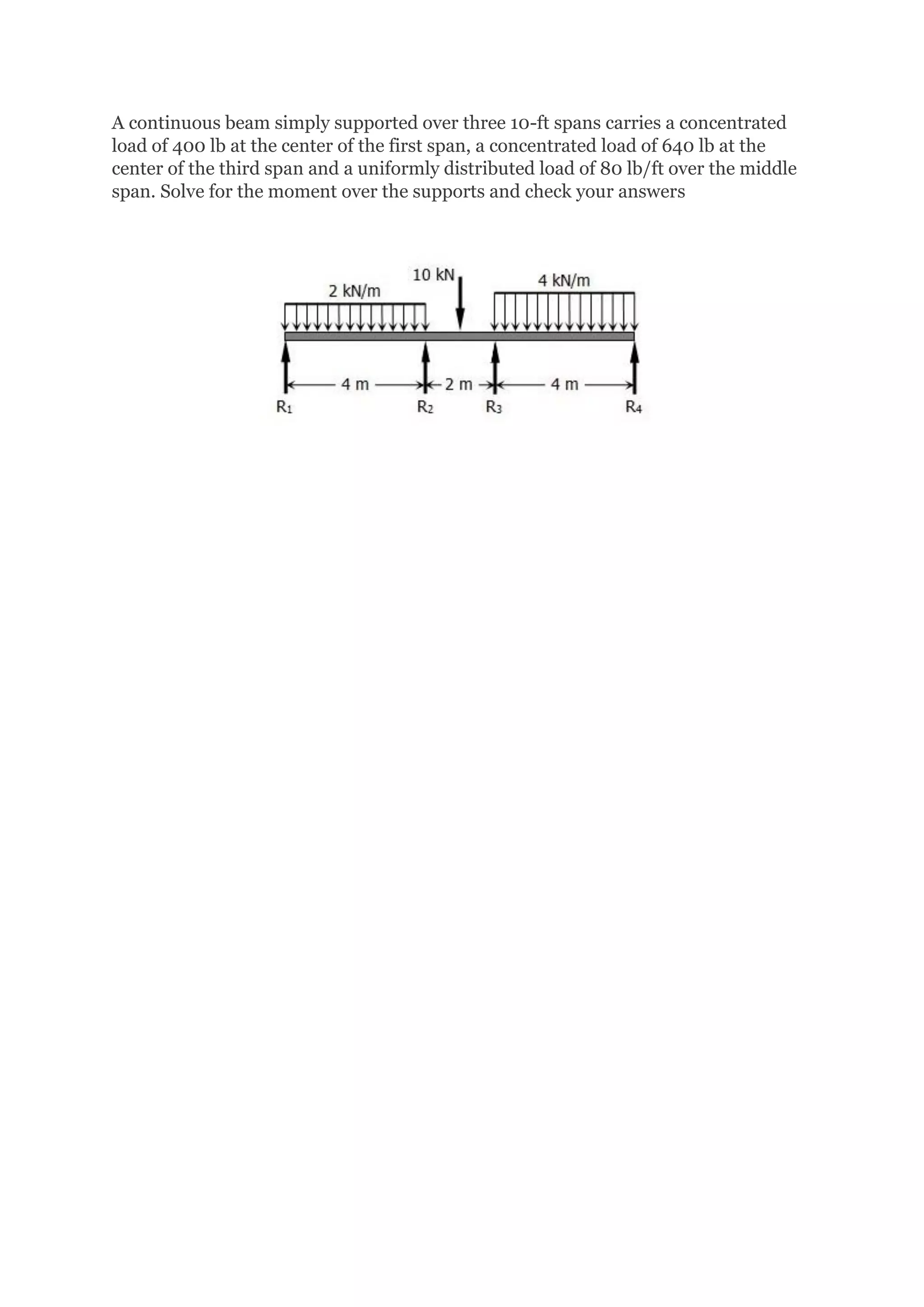 Continuous beam | PDF