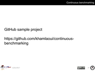 Continuous benchmarking | PPT