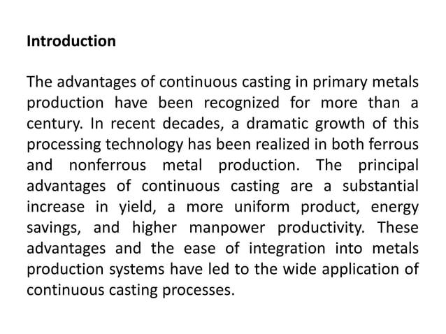 Continuous Casting.pdf | Manufacturing Industry | Industries