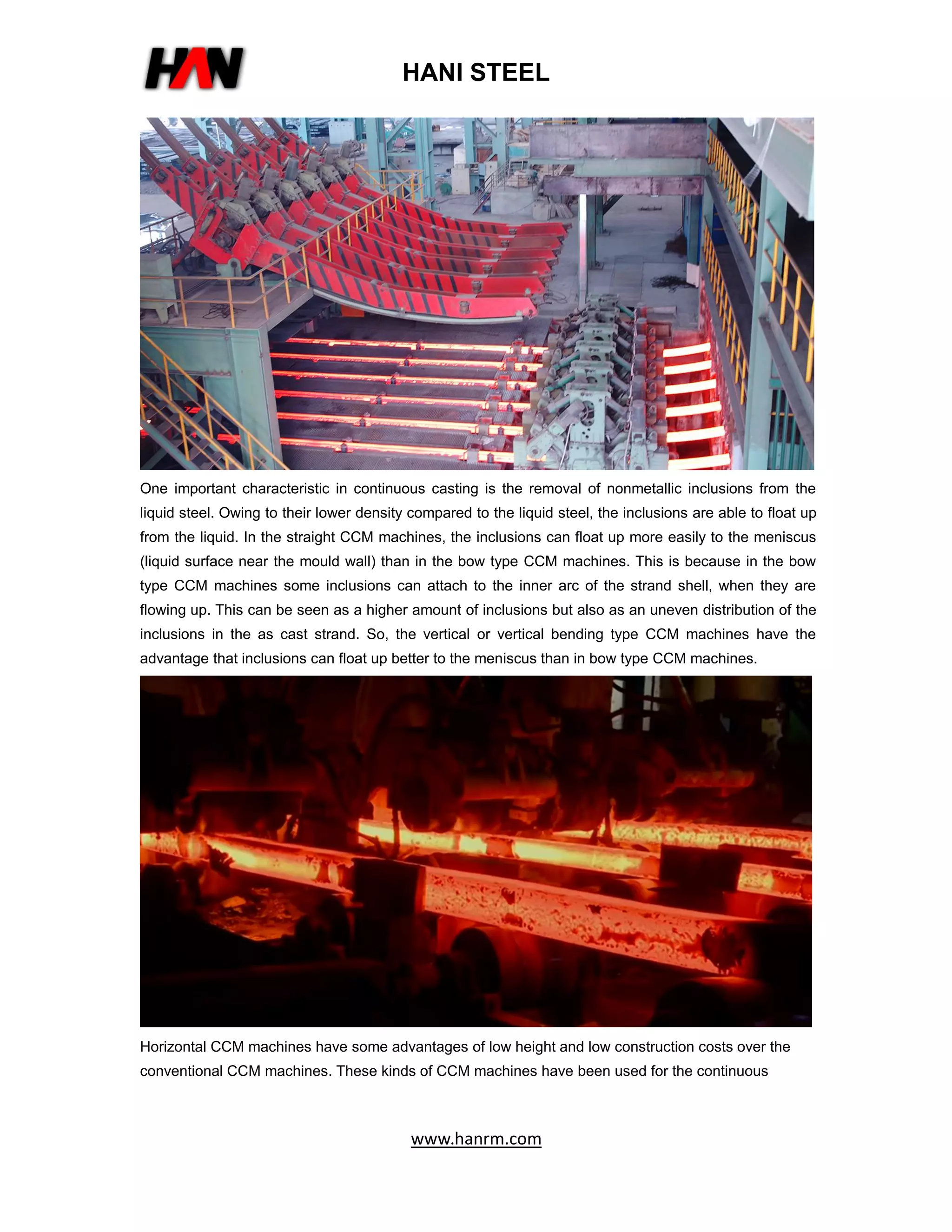 Continuous Casting Machine Equipments | PDF