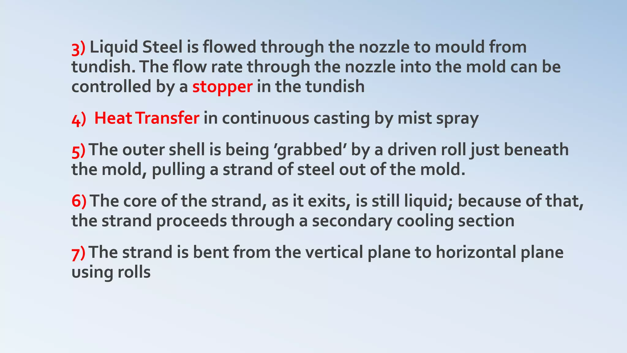 Continuous casting of billets | PPTX