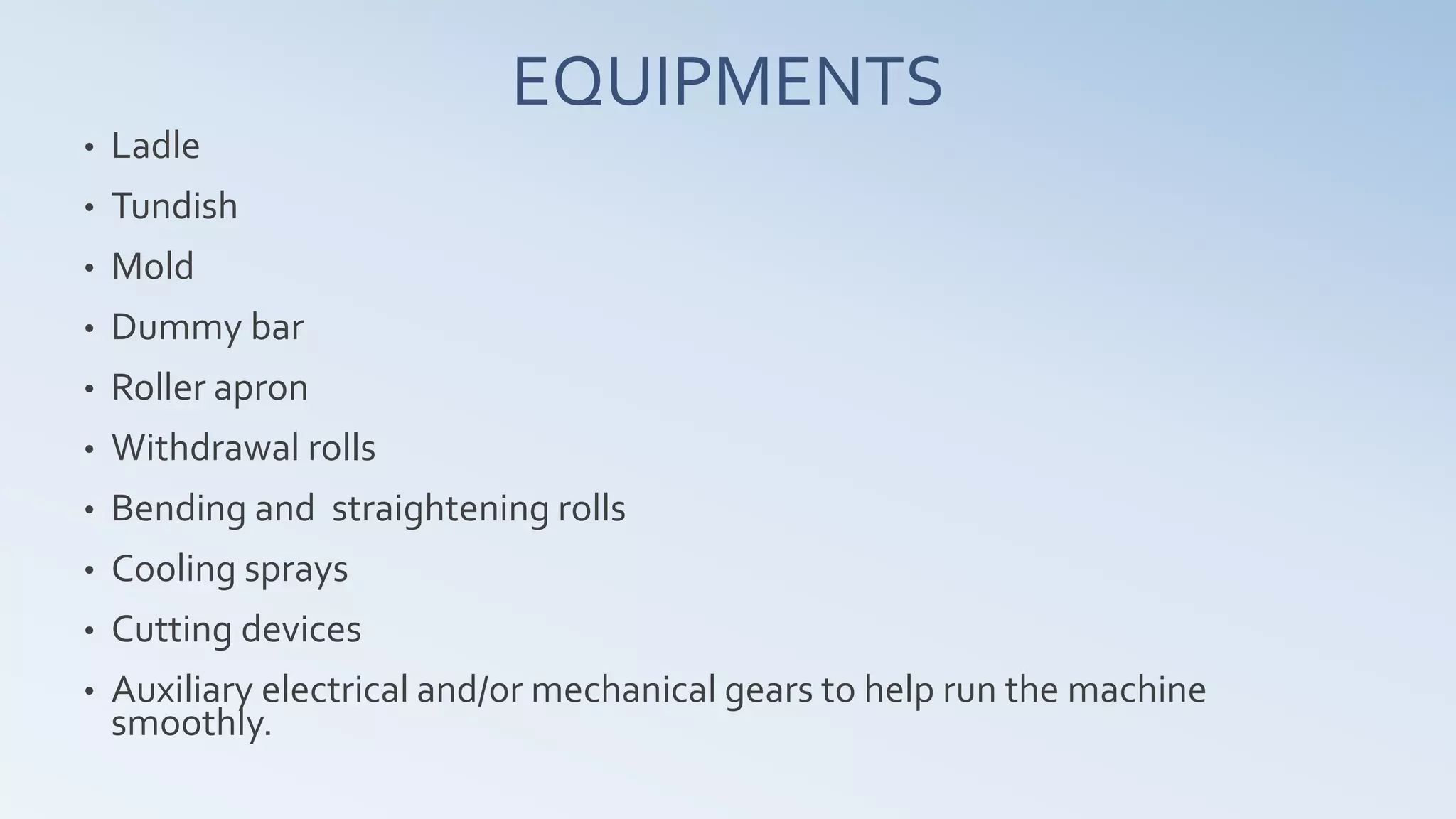 Continuous casting of billets | PPTX