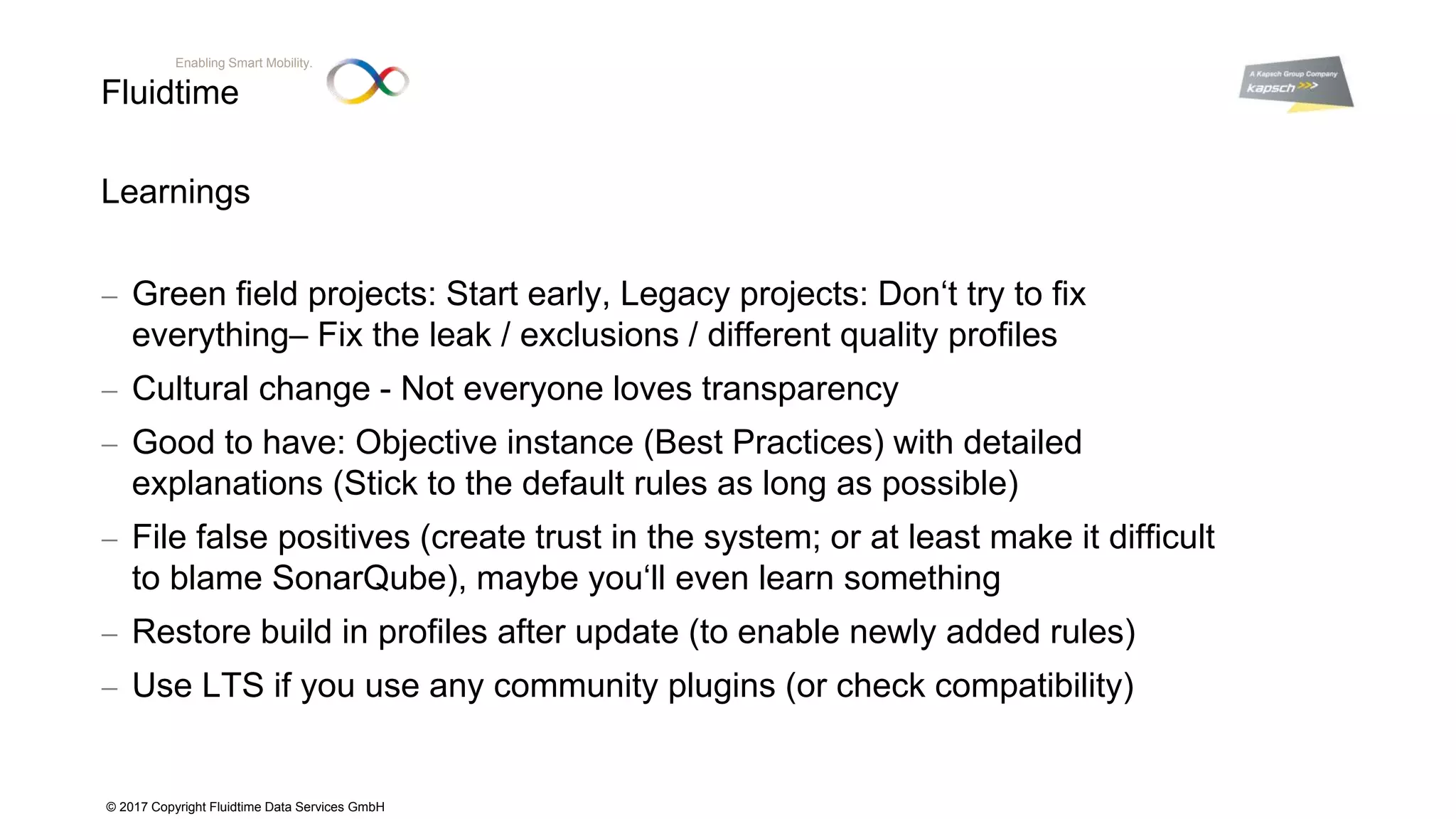 Continuous Code Quality with the sonar ecosystem | PPT