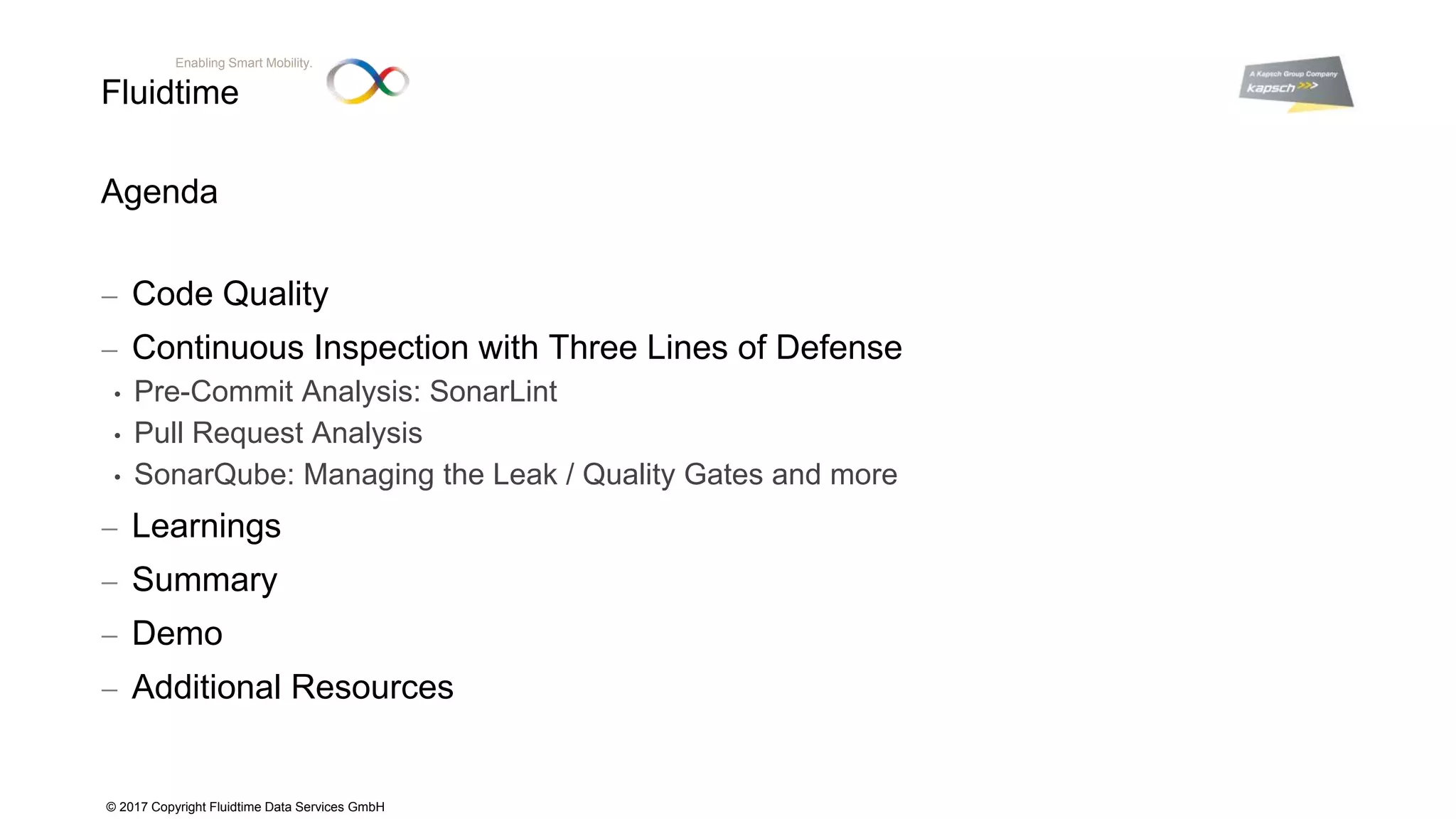 Continuous Code Quality with the sonar ecosystem | PPT