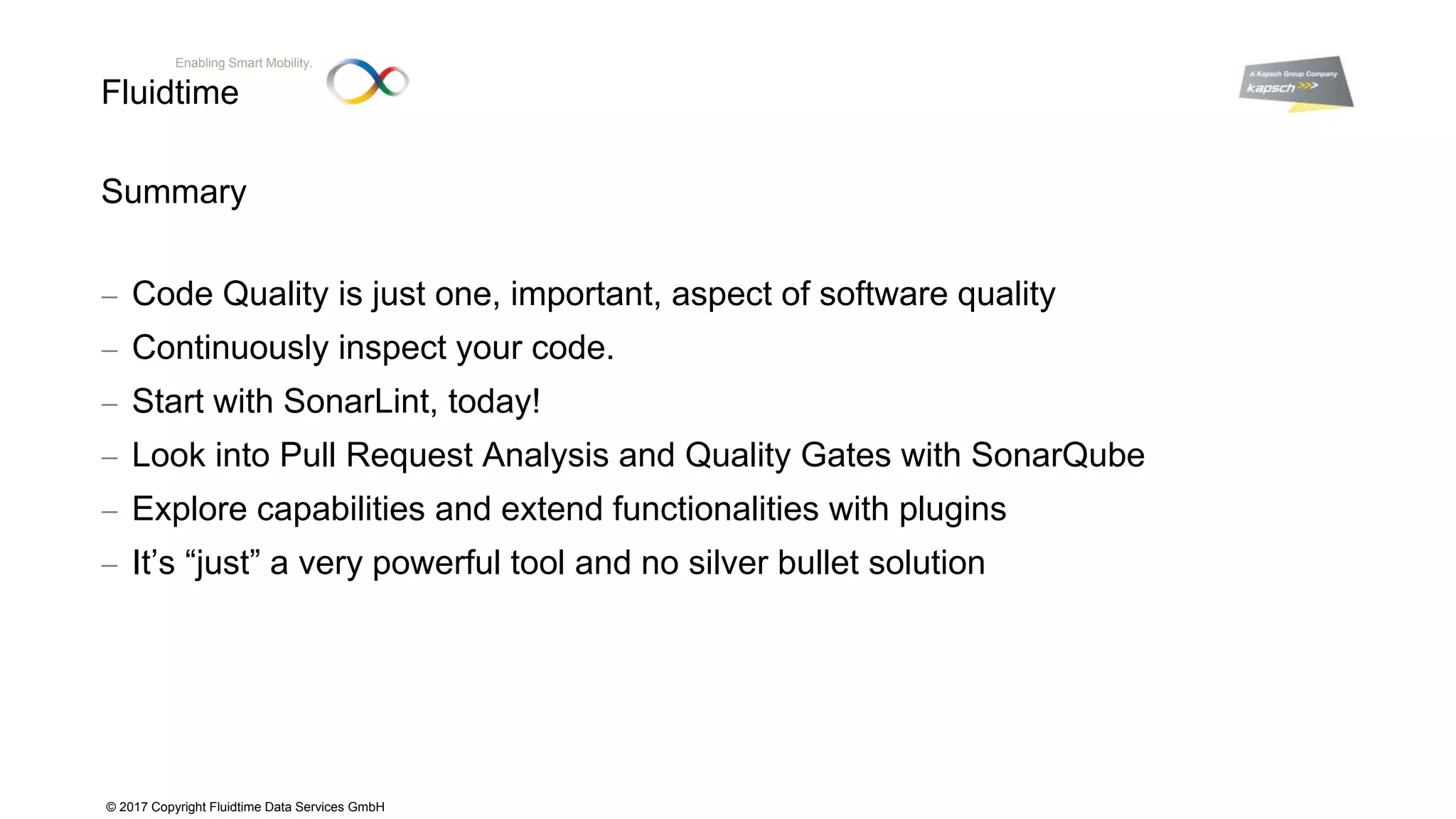 Continuous Code Quality with the sonar ecosystem | PPT