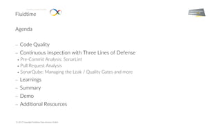 Continuous Code Quality with the Sonar Ecosystem @GeeCON 2017 in Prague | PPT