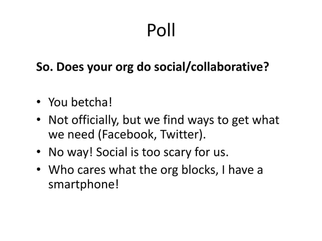 Continuous, collaborative learning: making it work for your org | PPT