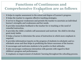 Continuous and Comprehensive Evaluation | PPTX