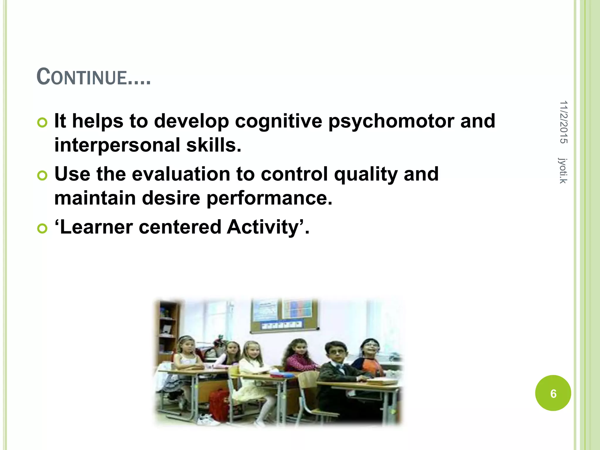 Continuous comprehensive evaluation presentation from jyoti.k,,, | PPT