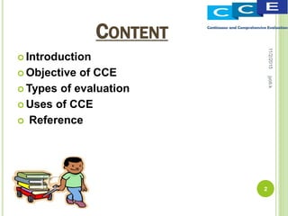 Continuous comprehensive evaluation presentation from jyoti.k,,, | PPTX