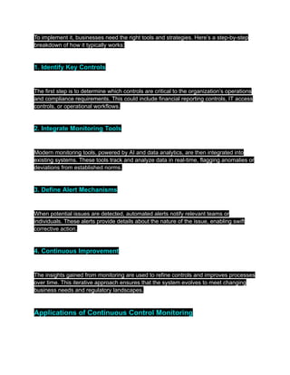 Continuous Control Monitoring_ Ensuring Business Security and ...