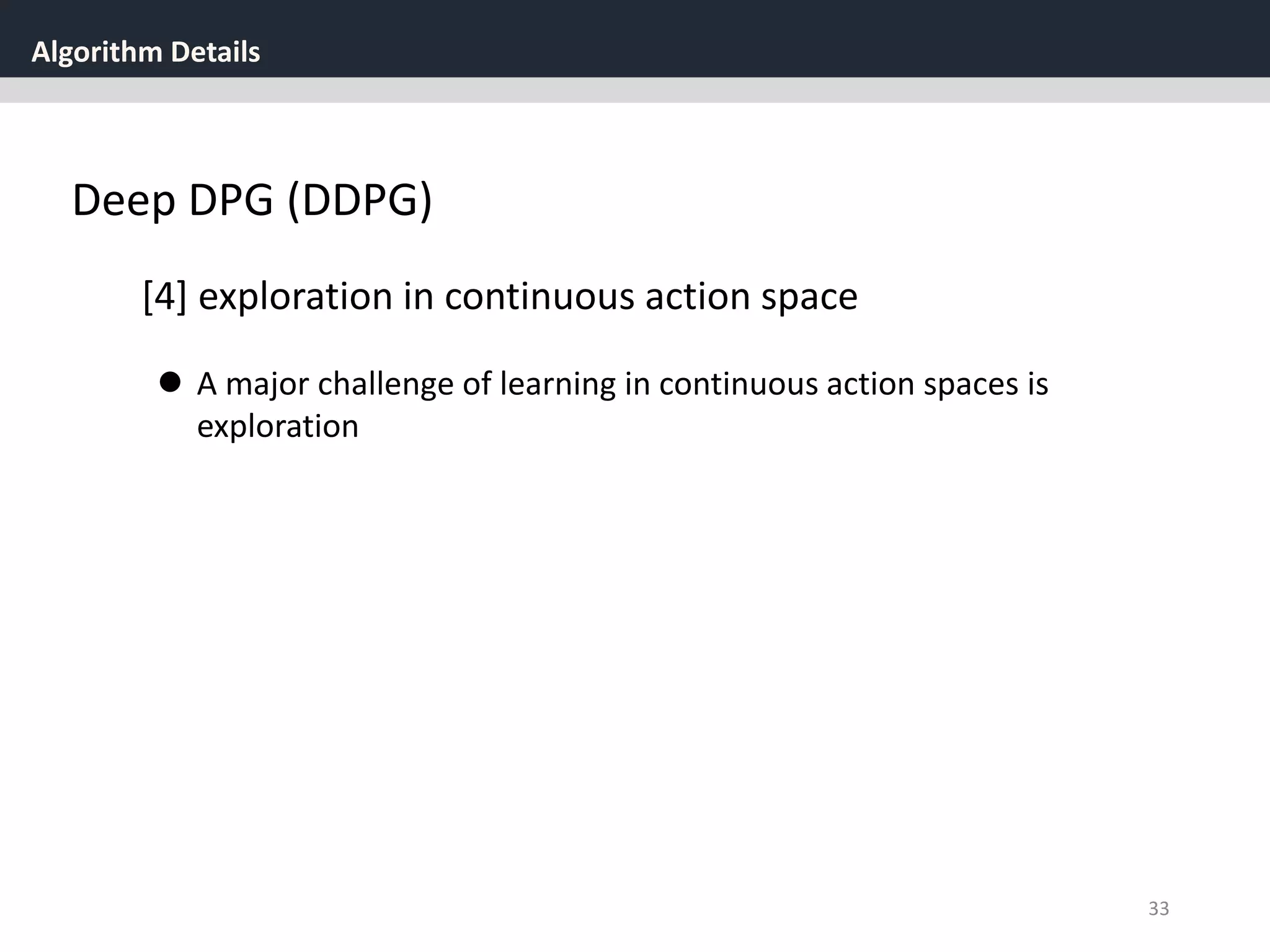 DDPG algortihm for angry birds | PPTX
