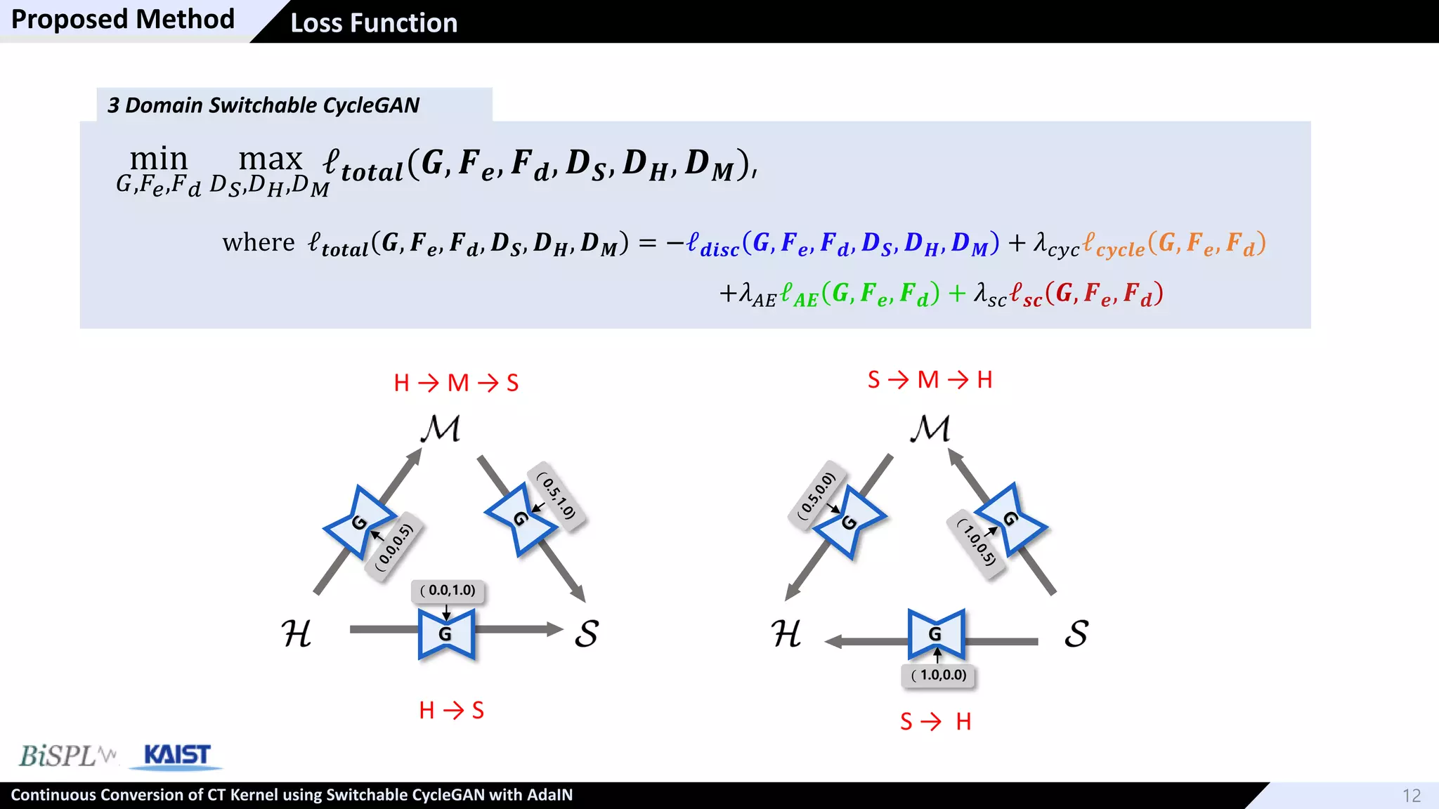 Continuous Conversion of CT Kernel using Switchable CycleGAN with AdaIN ...