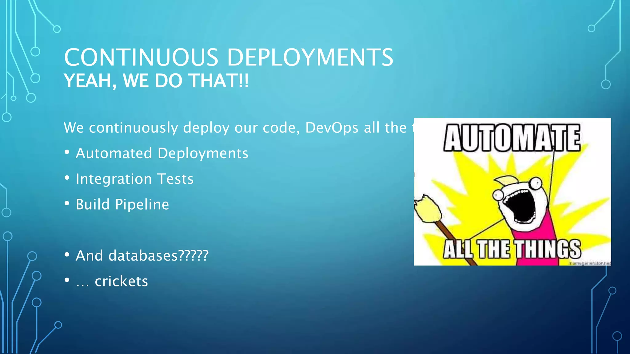 Continuous database deployment | PPTX