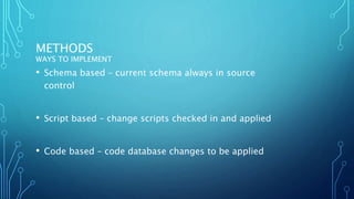 Continuous database deployment | PPTX