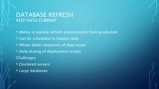 Continuous database deployment | PPTX